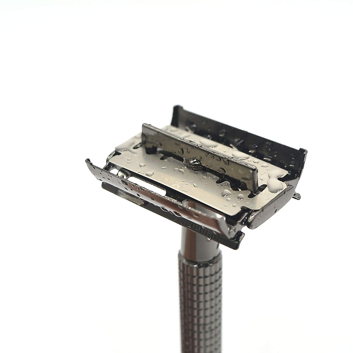 LEYMIGA Butterfly Double Edge Razor with 10 Premium Blades, Metal Classic Manual Single Blade Safety Razor for Men Women, Wet Shaving Shaver Fits Double Edge Blade, Safe Quick to Change Blade