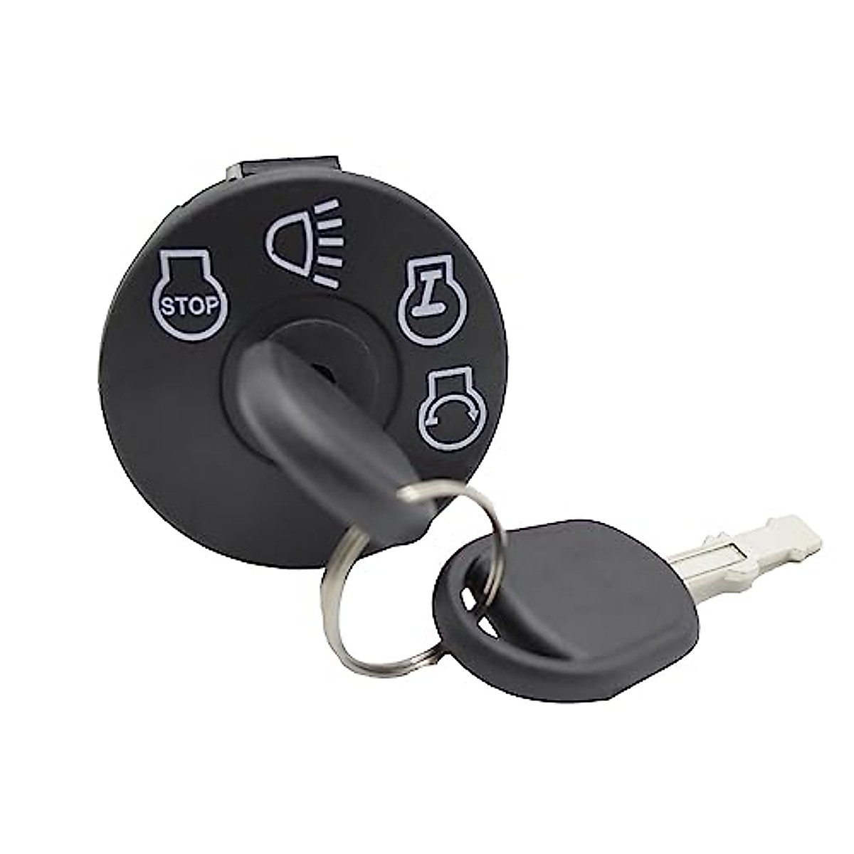 Hxadll 4 Position 7 Terminals Lawn Mower Riding Ignition Switch with Key Compatible with Husqvarna Craftsman AYP CubCadet Replace 925-1741 725-1741