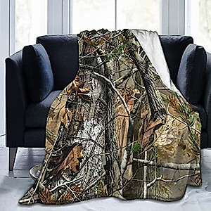 Throw Blankets Camo Super Soft Cozy Warm Plush Fluffy Blanket Lightweight Fuzzy Fleece Flannel for Couch Bed Sofa for Kids Adults Size 50"x60"