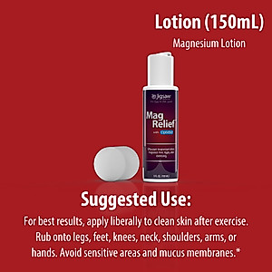 Jigsaw Health MagRelief | Ultra Pure Magnesium Lotion | with Zechstein Magnesium Chloride and OptiMSM | Fragrance Free | 5 Ounces