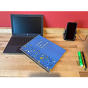 Student Lab Notebook (50 duplicate page sets): perforated carbonless sheets with smooth coil spiral binding