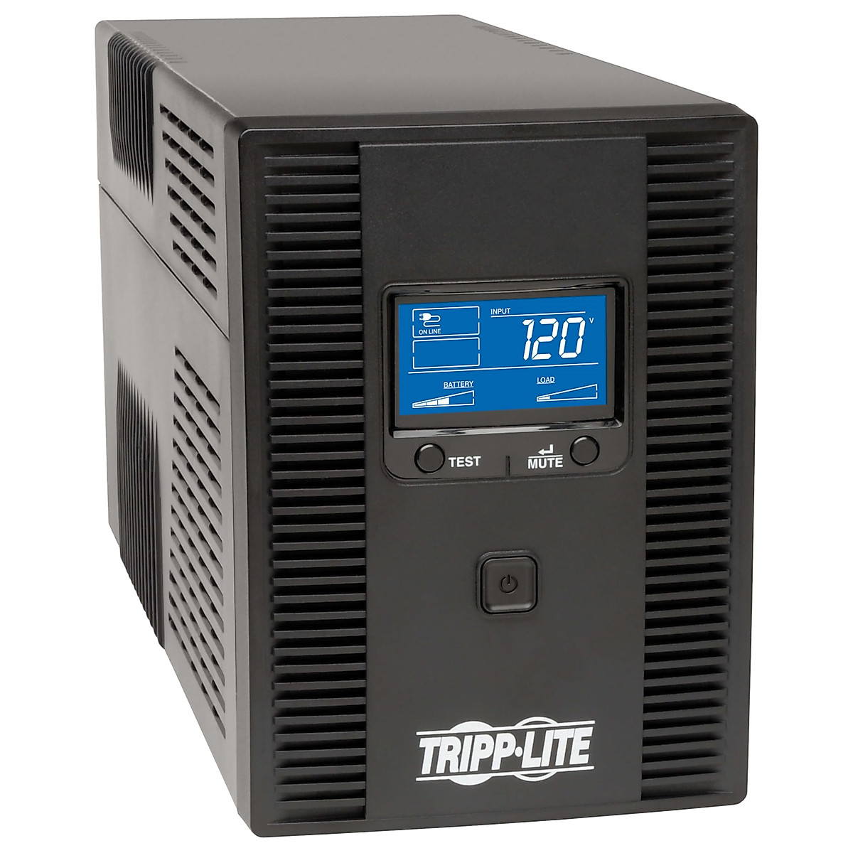 Tripp Lite OMNI1500LCDT 1500VA UPS Battery Back Up AVR LCD Display 10 Outlets 120V 810W Tel & Coax Protection USB, 3 Year Warranty & $250,000 Insurance, Black