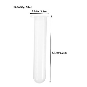 ULDIGI 60pcs Bead Bottle Embroidery Case Storage Case Organizer Felting Storage Pin Storage Sewing Tubes Holder Transparent Plastic