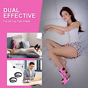 Plantarelief Plantar Fasciitis Night Splint: Plantar Fasciitis Relief Heel Pain for Women Men - Plantar Fasciitis Brace Arch Support - Dorsal Night Splints Relief Achilles Tendonitis Foot Drop