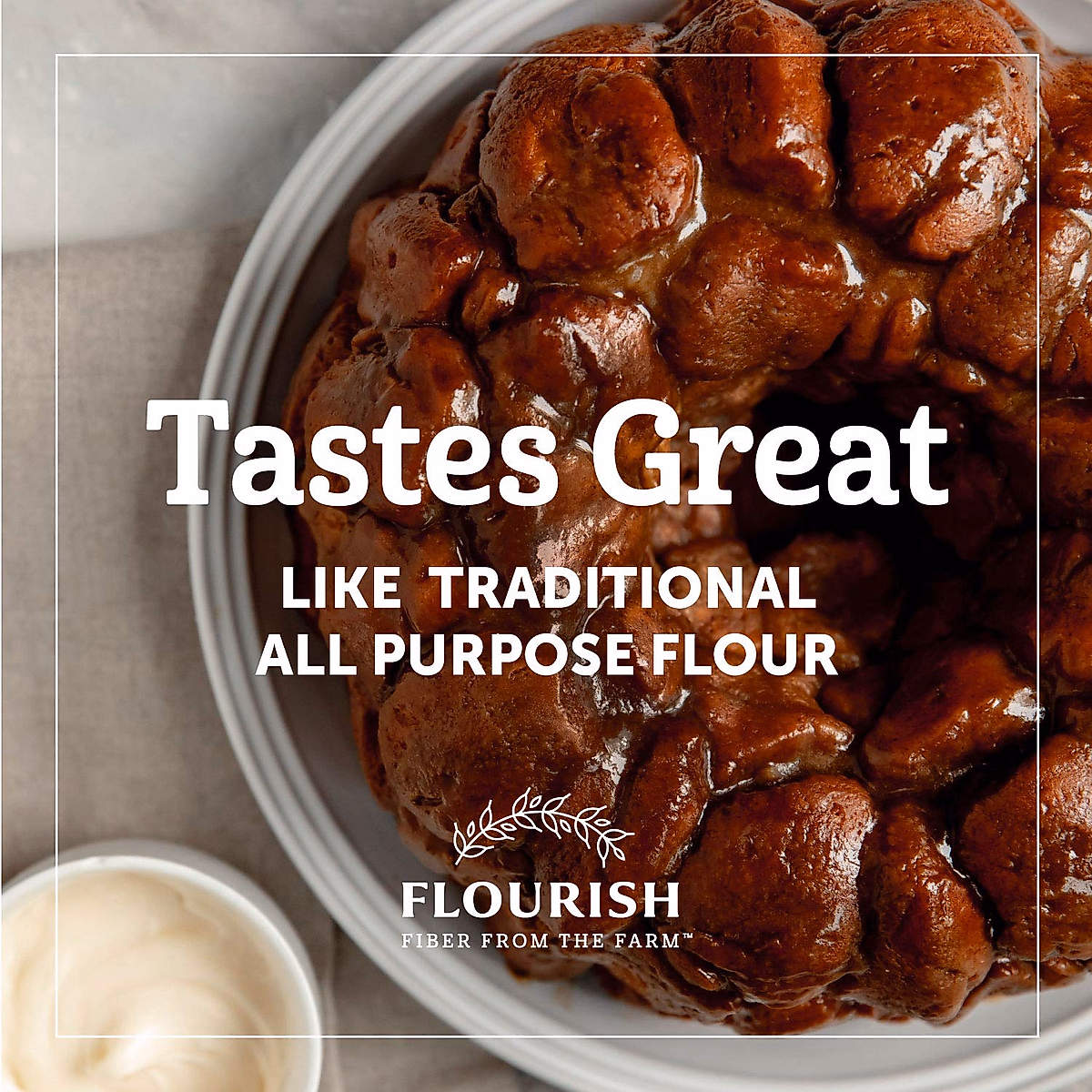 Flourish Fiber from the Farm - High Fiber/Low Carb, Unbleached All Purpose Flour, 2 lbs