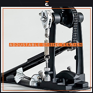 Premium Double Bass Drum Pedal, Edge Hardware Design (EHWD) PE1D