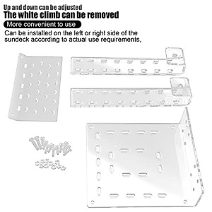 Turtle Basking Platform, Transparent Tortoise Resting Terrace Aquatic Reptile Basking Platform Turtle Hanging Ramp Climbing Shelf for Aquarium(TC)