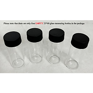 HFBTE Turbidimeter Solution Bottles 4 Sample Bottles (Two Sets) Turbidity Meter Bottles Turbidimeter Sample Bottles Turbidity Sample Test Tubes for SGZ Series