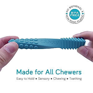 Sensory Chew Stick Toys (5 Pack) - Designed for ADHD, Autism, SPD, Oral Motor Stimulation, Special Needs - Extra Tough Sensory Oral Motor Chew Tool for Moderate Chewers (Standard - Moderate Chewer)