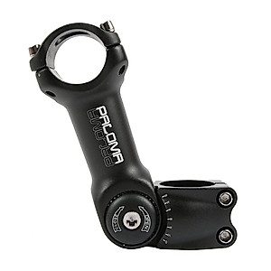 catazer MTB Bicycle Stem Adjustable 0~60 Degree Handlebar Tube Stem for Most Bike Road Bike MTB BMX 25.4 28.6 31.8 Stem 90-130mm (28.6x31.8x120mm)