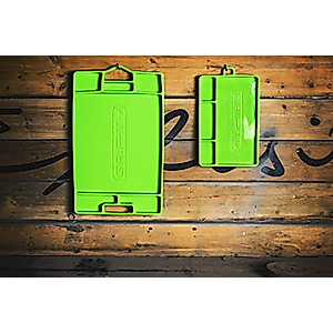 Gripty (Duo-Pack) | PREMIUM Silicone Tool Tray | Flexible | Multi Purpose Mat | Portable Tool Box Organizer | No Magnets | Easy Clean Up | (ORIGINAL Green)