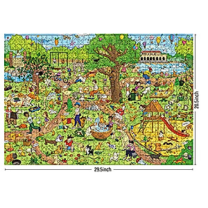 Antelope - 1000 Piece Puzzle for Adults, Dog Park Jigsaw Puzzles 1000 Pieces - 1000 Pieces High Resolution, Matte Finish, Smooth Edging, No Dust Leisure Animal Puzzle