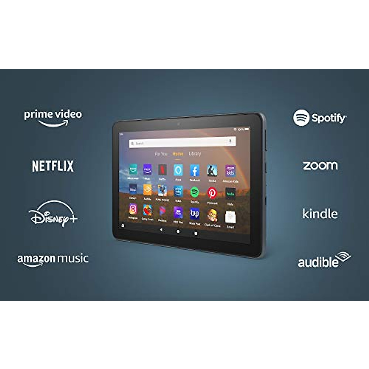 Fire HD 8 Plus tablet, HD display, 64 GB, (2020 release), our best 8" tablet for portable entertainment, Slate