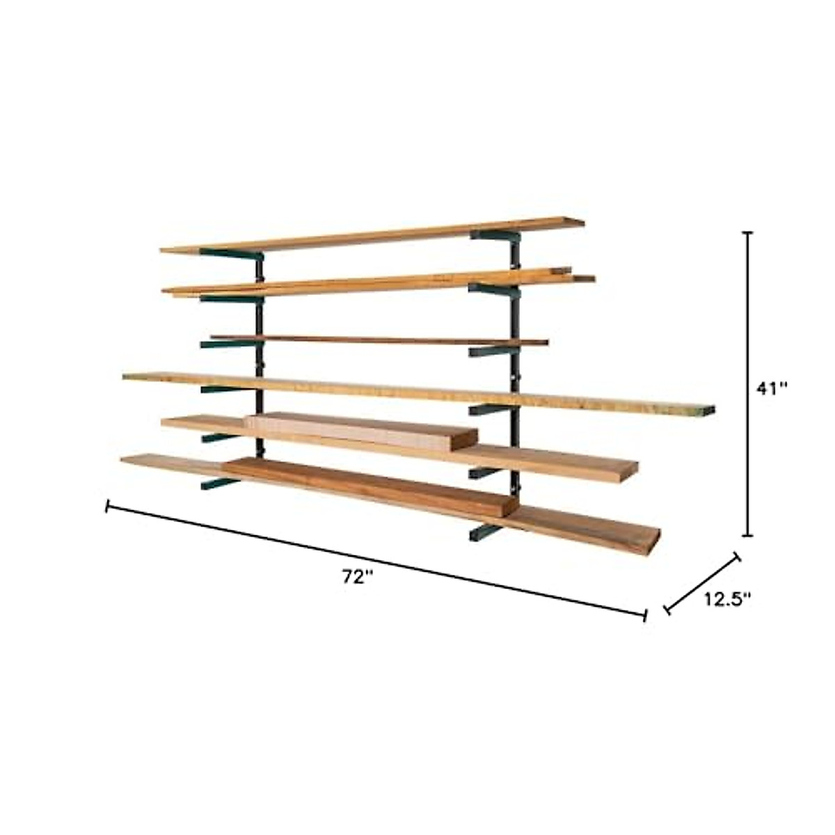 Grizzly Industrial T27630 - Lumber Rack 6-Shelf System