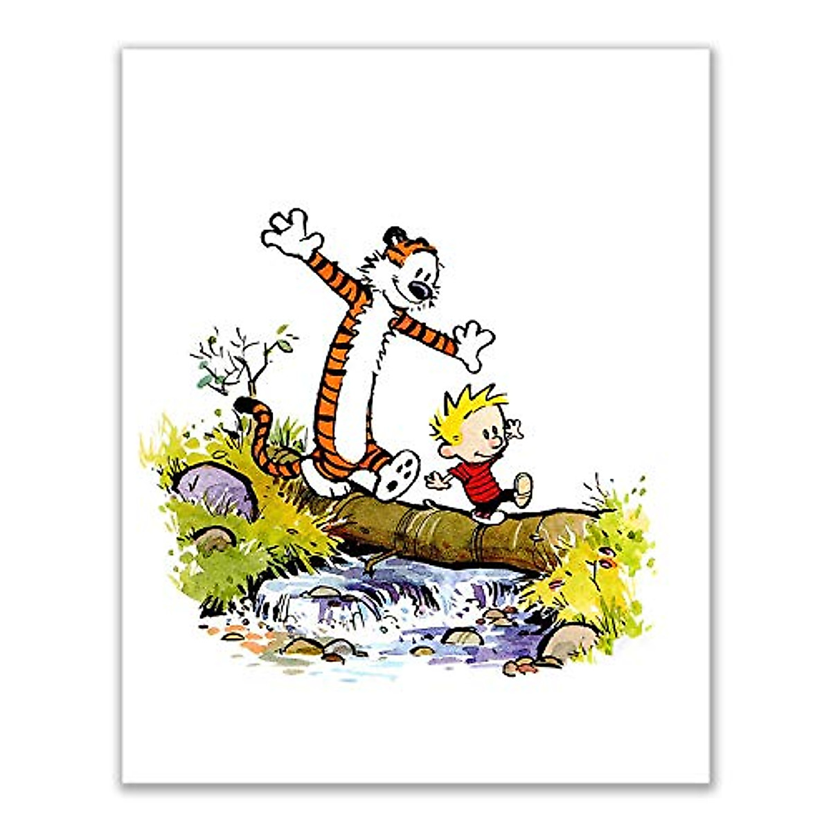 Calvin and Hobbes Photo Prints - Set of 4 (8 inches x 10 inches) Wall Art Decor