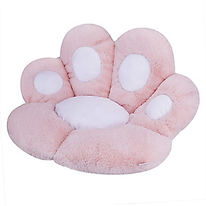 Reversible Armchair Seat Cushion Soft Cozy Bear Paw Shaped Chair Cushion Plush Comfort Seat Pad Office Cozy Warm Seat Pillow Relieves Back Coccyx Sciatica and Tailbone Pain Relief Chair Cushions
