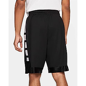 Nike Dri-FIT Elite Stripe Men's Basketball Shorts CV1748-010 (Black/Black), Medium