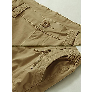 TRGPSG Women's Casual Combat Cargo Pants, Cotton Outdoor Camouflage Military Multi Pockets Work Pants 10