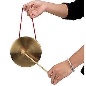 Tzong Mini Gongs Tambourine Cymbals Percussion Musical Instruments