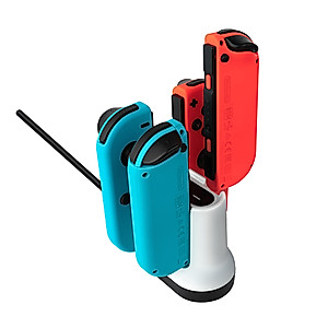 PDP Gaming Joy Con Charging System For Up To Four Controllers: White - Nintendo Switch
