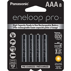 Eneloop Panasonic pro AAA Batteries (8-Pack) and Advanced pro 4 Hour Quick Charger