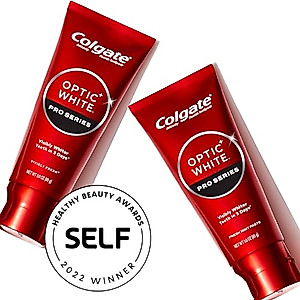 Colgate Optic White Pro Series Whitening Toothpaste with 5% Hydrogen Peroxide, Stain Prevention, 3 Oz Tube