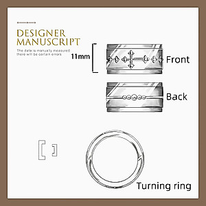 Talonior Fidget Cross Rosary Spinner Ring Sterling Silver Anxiety Ring with Beads for Women Praying Christian Religious Catholic Engagement Promise Band Rings Worry Size 9