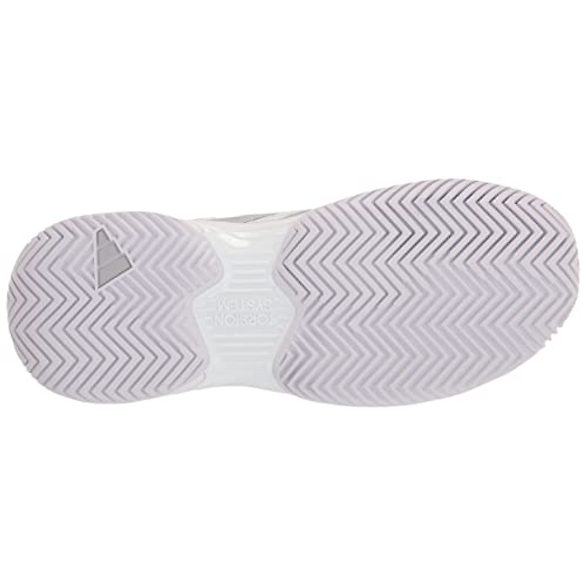 adidas Women's CourtJam Control Sneaker, White/Silver Metallic/White, 8.5