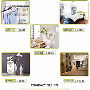 ZSPENG 16 Pack Moisture Absorber Hanging Bags,220g/Pack Fagrance Free Moisture Bag,Hanging Closet Dehumidifier Bags for Basement Closet Storeroom