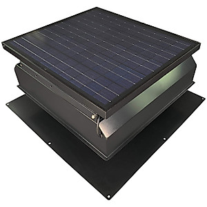 Remington Solar 40 Watt/ 38V Roof Mount Solar Attic Fan with 110V smart adapter