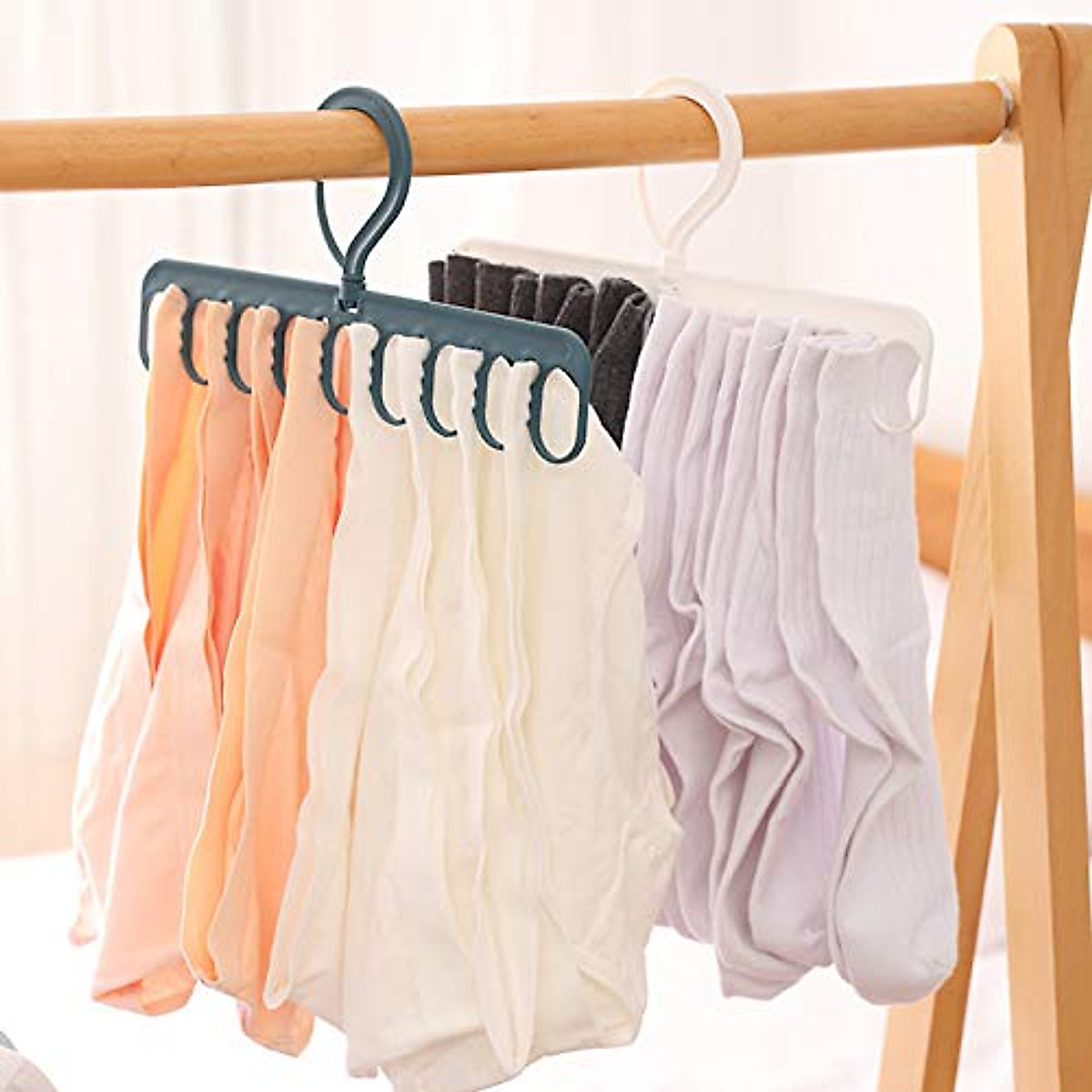 Multi-use Clothes Hanger Plastic Home Excellent Clamping Organizer Hanger for Wardrobe