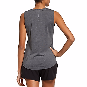 baleaf Women's Workout Tops Sleeveless Running Yoga Tops Gym Atnletic Shirts Activewear Gray Size L