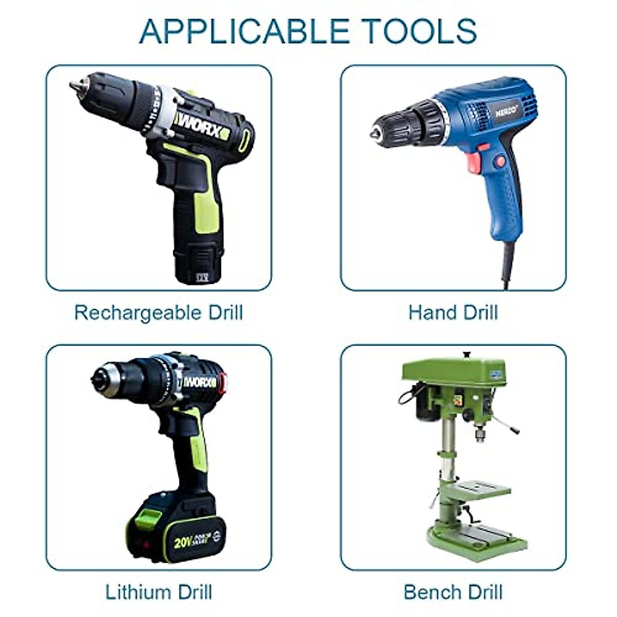 Hilitand 6Pcs Swaging Tool Drill Bits Set, Professional Manual Copper Pipe Swage Tool Drill Bits Triangular Handle, HVAC Repairing Set 7/8'', 3/4'', 5/8'', 1/2'', 3/8'', 1/4'' Bits