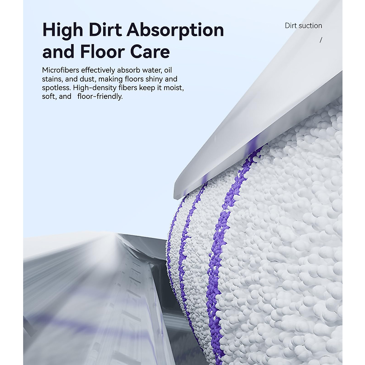 NARWAL Wet and Dry Vacuum High-Efficiency Microfiber Brush Roller (Model: S10 Pro)-Enhanced Dirt and Debris Pickup, Easy Maintenance