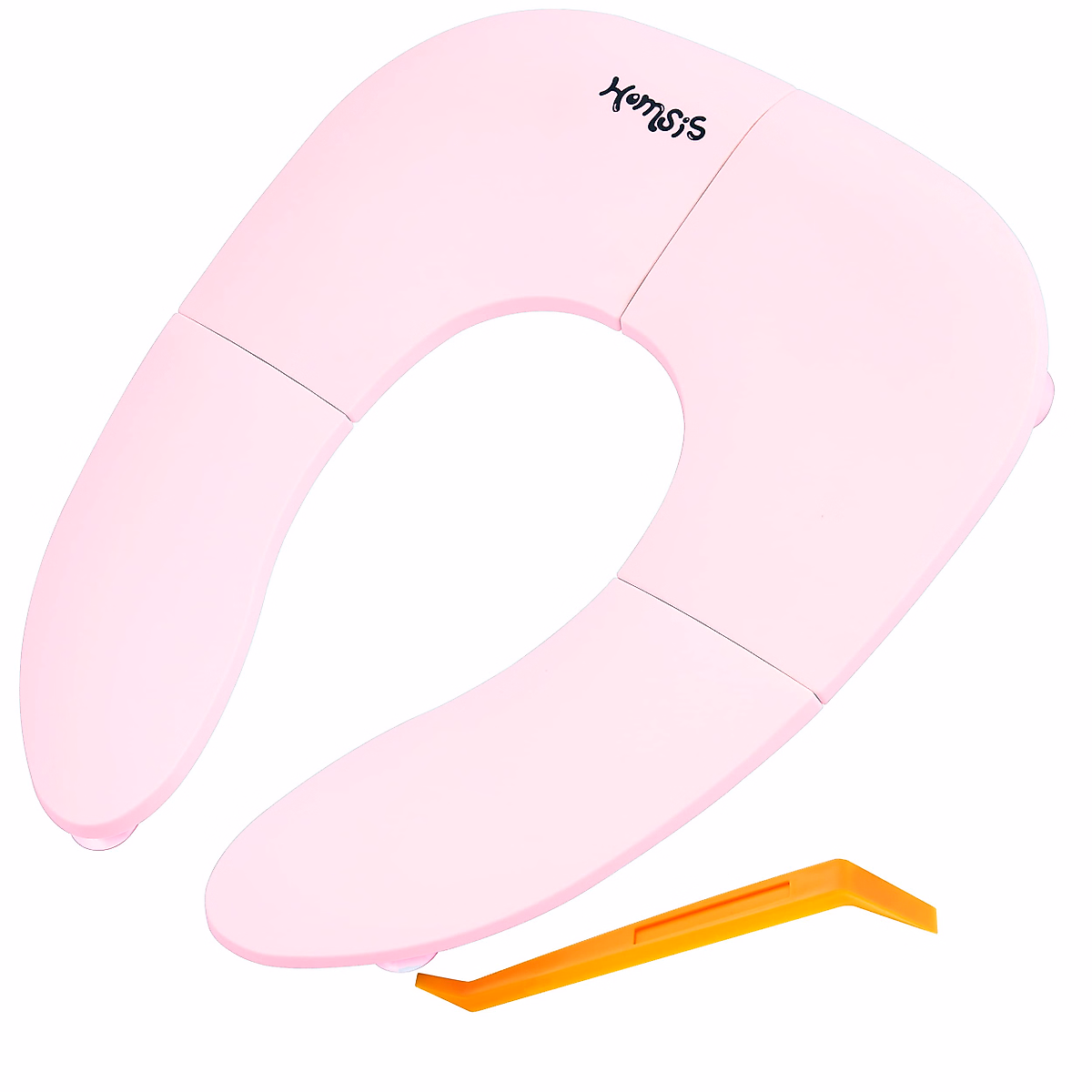 Portable Potty Seat for Toddler Travel: Folding Toilet Seat Cover for Kids Foldable Compact Child Public Toilet Attachment with Non Slip Suction Cup - Fold and Go Traveling Toilet Insert for Toddlers