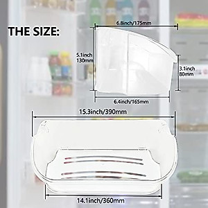 Xadnitu Upgraded 240356402 Refrigerator Door Bin Replacement for Frigidaire Refrigerator Door Shelf LFSS2612TF0 FGUS2642LF2 FGHS2631PF4A FGHS2655PF LGUS2642LF1 LFSS2612TE0 AP2549958 Door Bin (2 Pack)