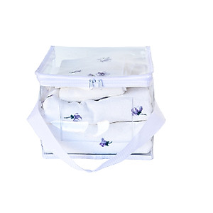 Toy Organizer for Toys like Legos, Stuffed Animals, & Games. Closet Organizer, Travel and storage Bag. Clear and White, Thick and Sturdy, Zippered 10"x10"x8," Set of 2