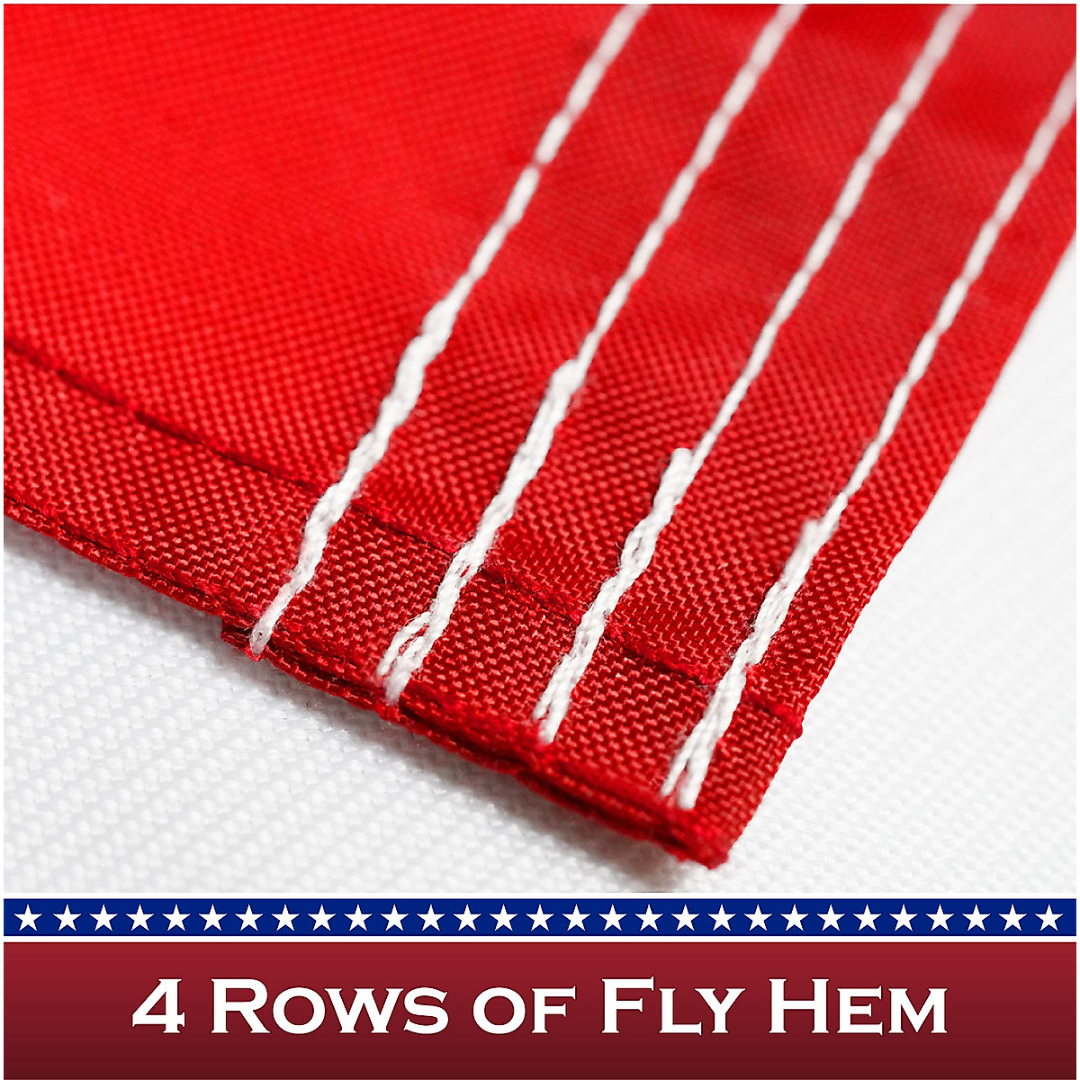 G128 American USA Flag | 2.5x4 Ft | ToughWeave Series Pole Sleeve Embroidered 210D Polyester | Country Flag, Embroidered Stars, Sewn Stripes, Indoor/Outdoor, NO Flagpole Included