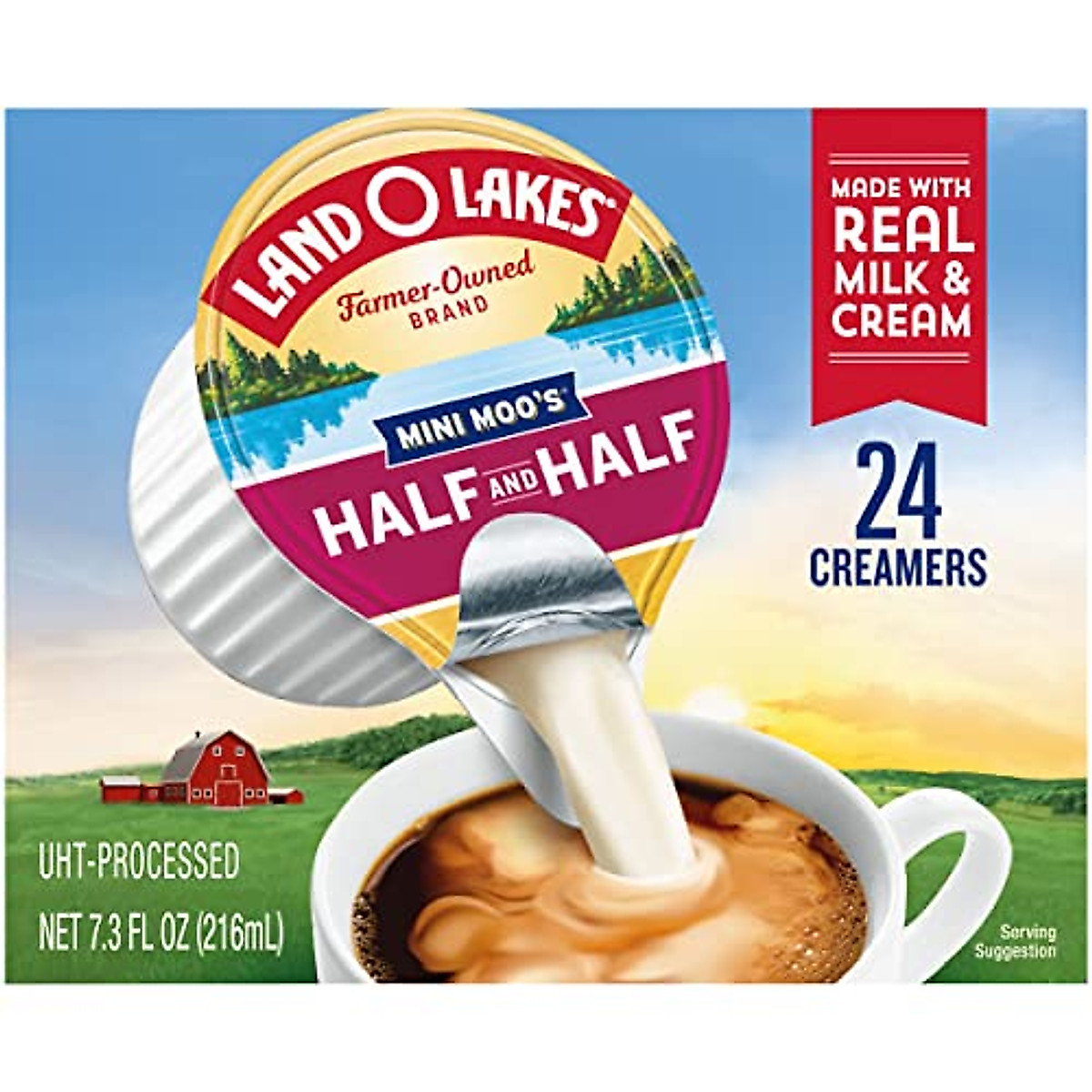 Land O' Lakes Half and Half UHT-Processed Creamer, 24 Count