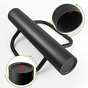 Nrspp Black Fence Post Driver，16.5 Inch T Post Driver,Hand Post Pounder with Handle,12 LB Heavy Duty Post Hole Diggers