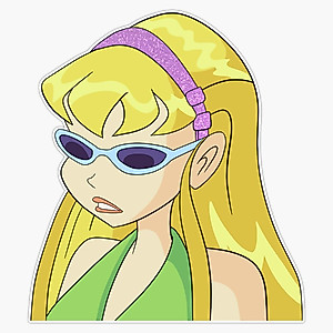 Stella Sunglasses - Winx Club Sticker Vinyl Waterproof Sticker Decal Car Laptop Wall Window Bumper Sticker 5"