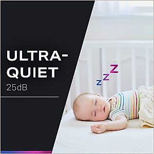 Profile Air Purifier | Removes Allergens, Odors & Other Impurities | Complete With Air Quality Sensor for Auto Fan Adjustment & Child Lock | Low Volume | Perfect for Small Rooms | White