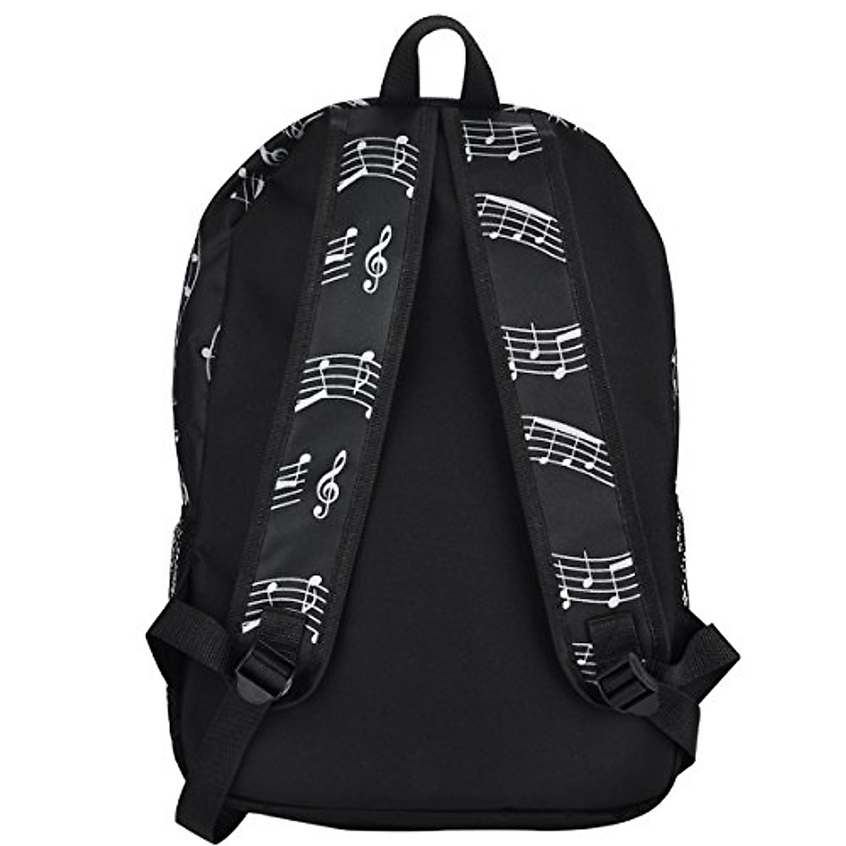 Piano Keys Music Note Backpacks,Waterproof Oxford Cloth Backpack,Outdoor/Travel Backpack for Women & Men,Shoulder Casual Travel Daypack Hiking Camping(Keyboard black)