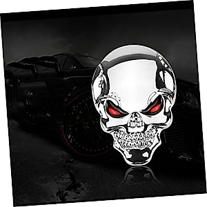 Automotive Metal Skull Decor halloween skull wall stickers refit metal signs metal stickers goth car decor Vehicles Trucks Decorations Emblem