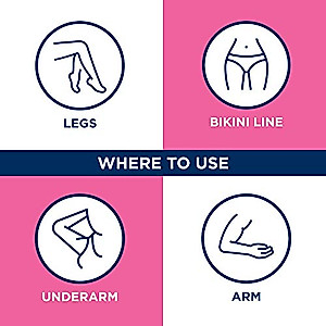 Hair Removal Cream - Veet Legs & Body In Shower Cream Hair Remover, Sensitive Formula with Aloe Vera and Vitamin E, 13.5 fl oz Pump Bottle (Pack of 2)