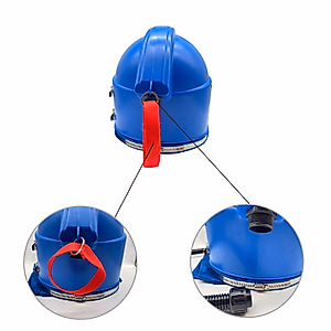 Sandblaster Helmet Safe Air Feed Sandblast Helmet with Shoulder Protective Sand Blast Hood Protector for Sandblasting Equipped with A Sandblaster Thermostat