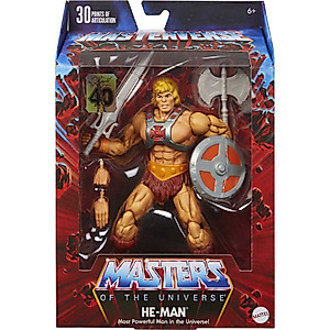 Masters of the Universe Masterverse He-Man Action Figure, 40th Anniversary Figure with Accessories, Motu Character Toy Collectible ​​​