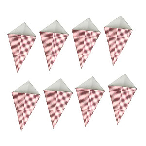 BESTOYARD 50pcs Popcorn Boxes Food Containers Snack Container Dessert Trays Popcorn Cone Boxes Open- Popcorn Box Food Cones Bag Popcorn Treat Box Paper Popcorn Boxes Party Popcorn Boxes Cup