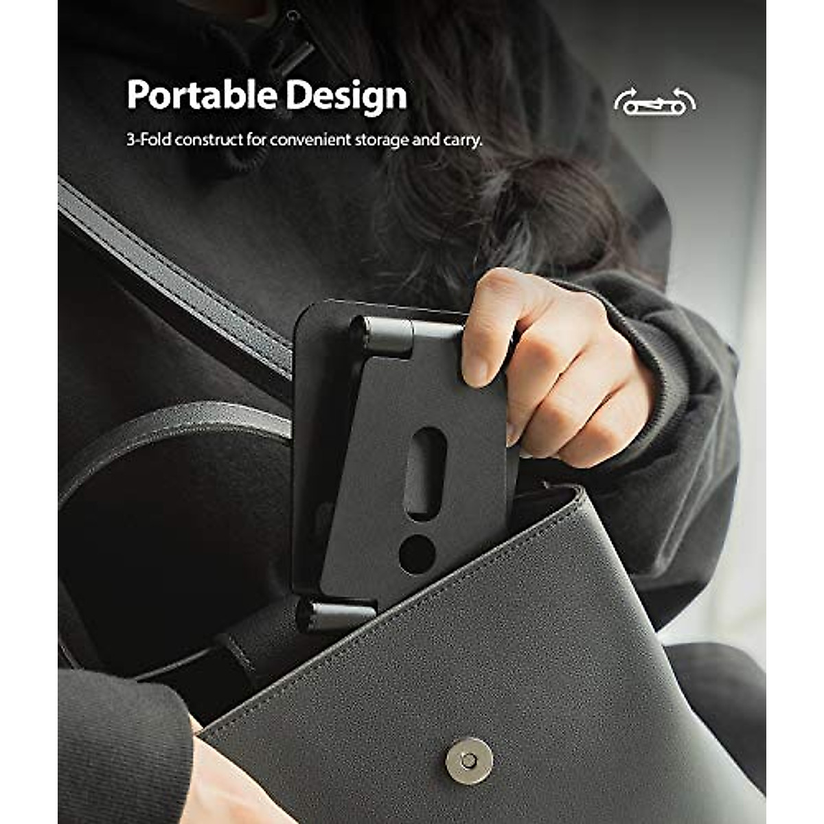 Ringke Super Folding Stand Designed for Nintendo Switch Playstand, Portable Nintendo Switch Stand Holder Dock Multi-Angle Foldable Stand