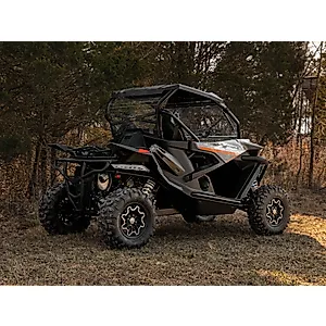 SuperATV Rear Bumper for 2020-2022 CFMOTO ZForce 950 - No Obstruction to Rear Cargo Area - Made of 1.5 Inch Heavy Duty Steel Tubing - Black UV Resistant Powder Coating - Mounts Directly to the Frame